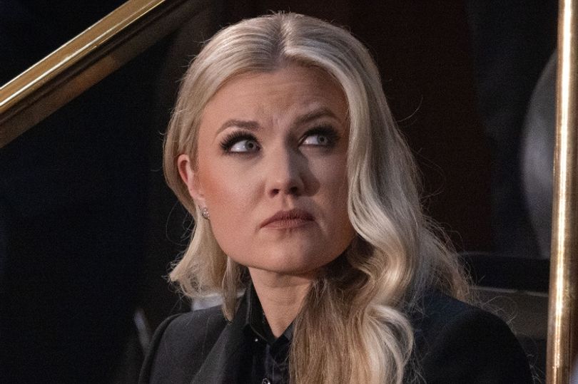 Erika Kirk arrives at SOTU in all black as Karoline Leavitt shares ...