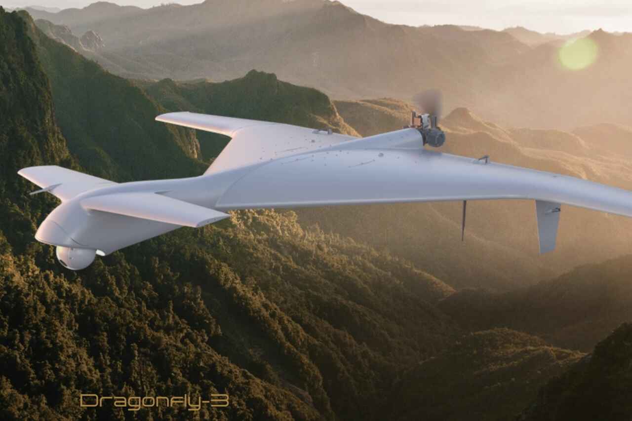 Det armenske selskab Davaro præsenterer et koncept for droner, der ...