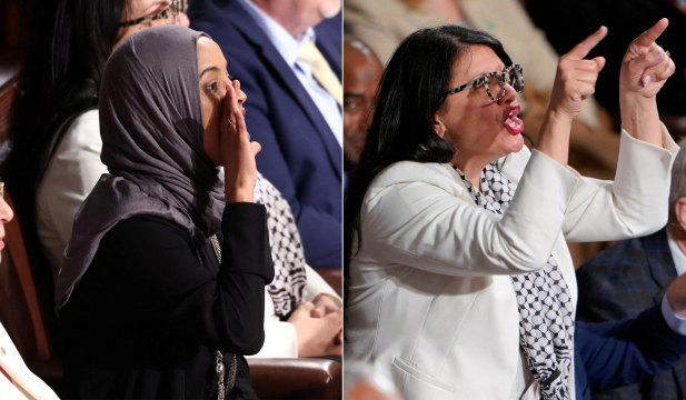 Ilhan Omar shouts over Trump during State of the Union, claims he ...