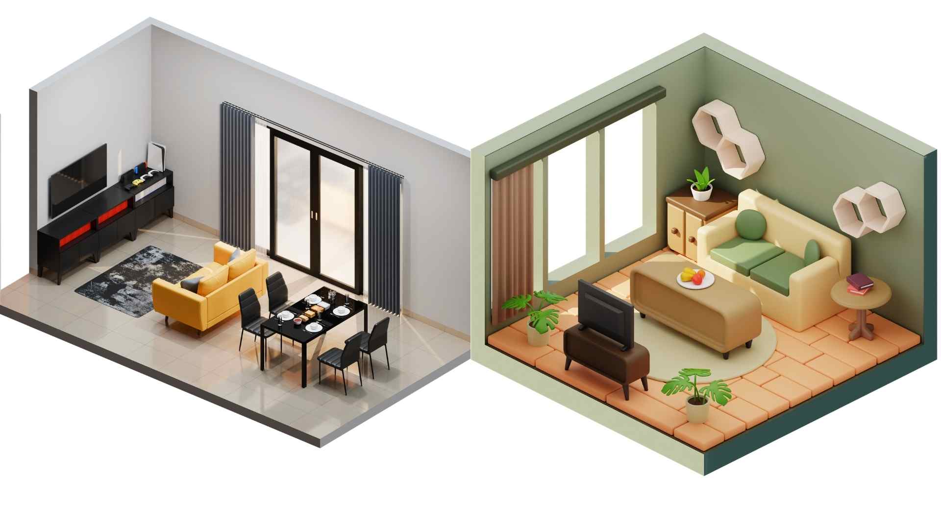 Thiết kế giúp phòng khách rộng rãi và hài hòa