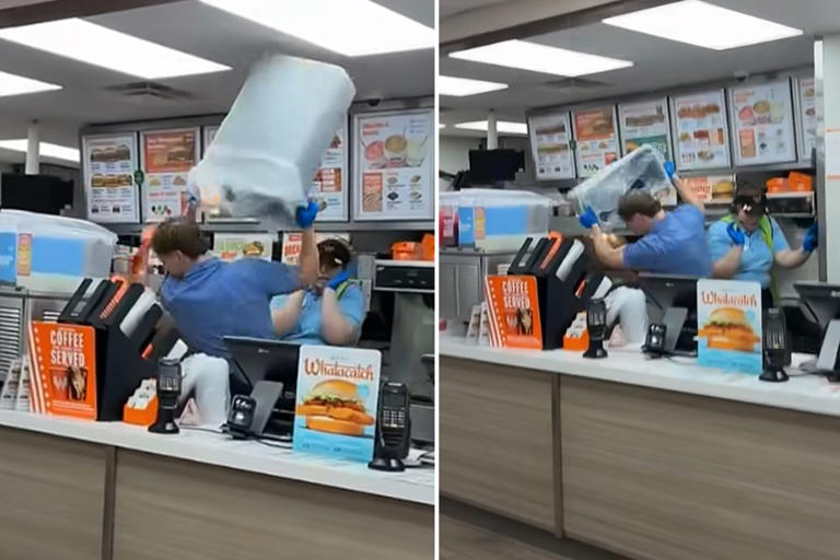 Viral video shows Texas Whataburger workers beat unruly customer with ...