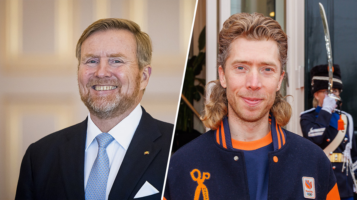 Koning Willem-Alexander verrast schaatser Jorrit Bergsma met patatje ...
