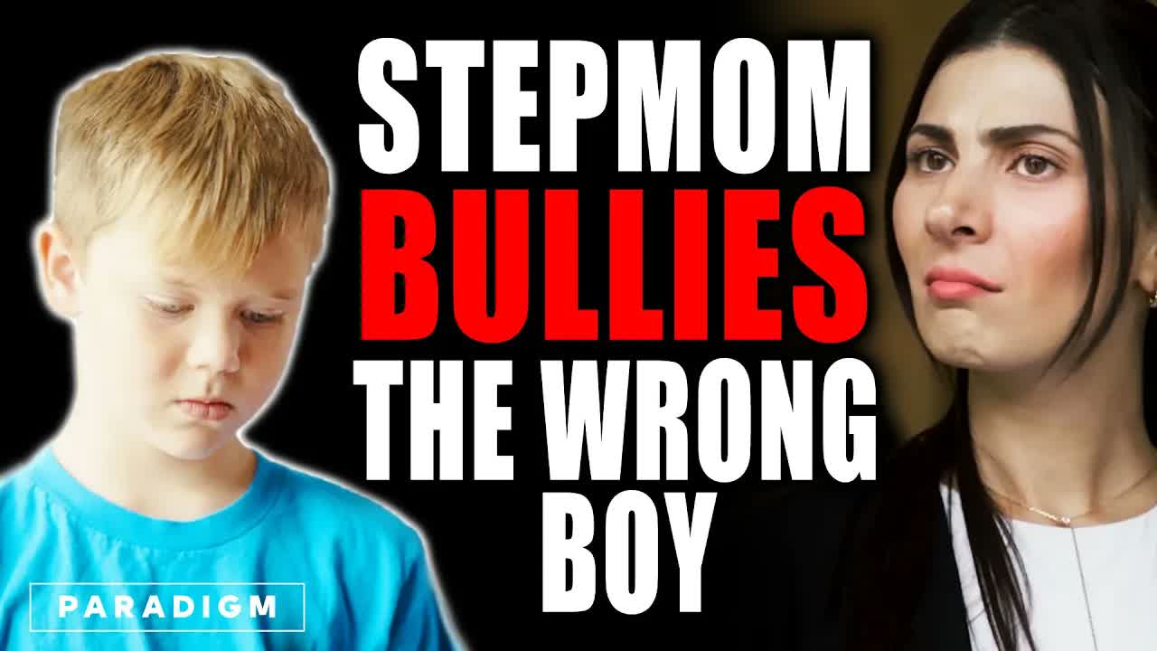 Evil stepmom bullies the wrong boy (sketch)
