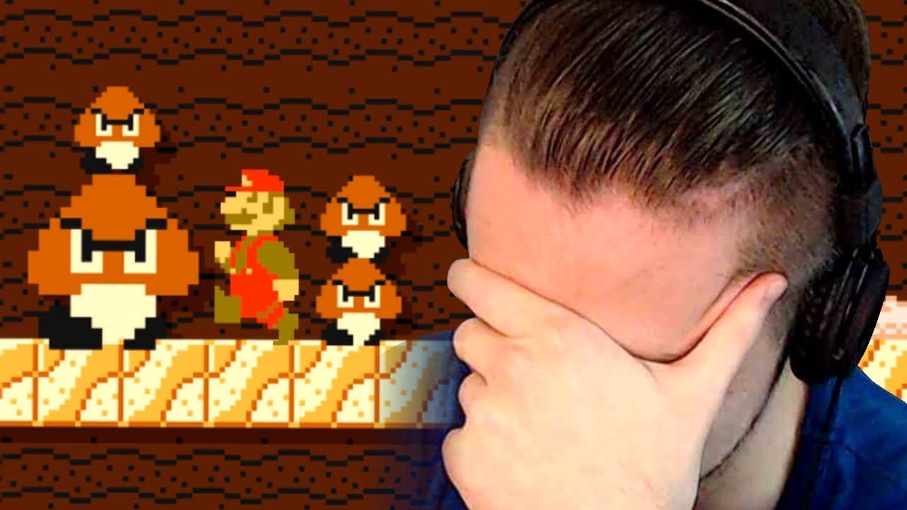 Rage quit moment in Super Mario Maker 2
