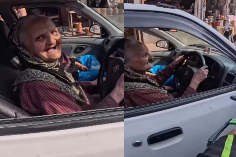 90-year-old Jammu and Kashmir grandma drives 'Lord Alto' like true ...