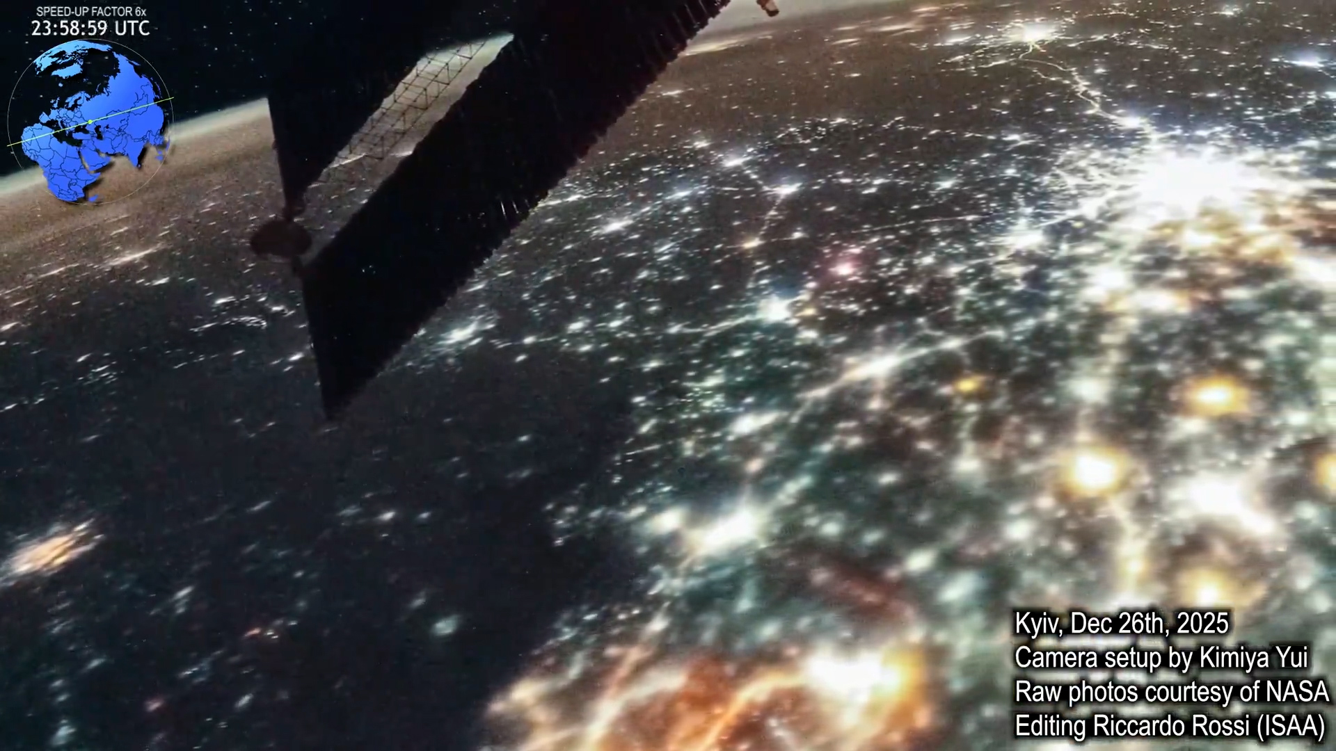 Raw video: Stunning Space Station footage shows the Ukraine war in Kyiv ...