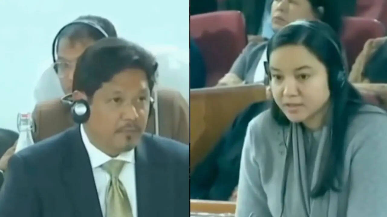 CM husband vs wife in Meghalaya Assembly! Conrad Sangma questioned by ...