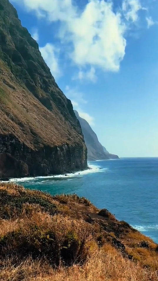 Discovering Madeira in style. Who needs a bench anyway?