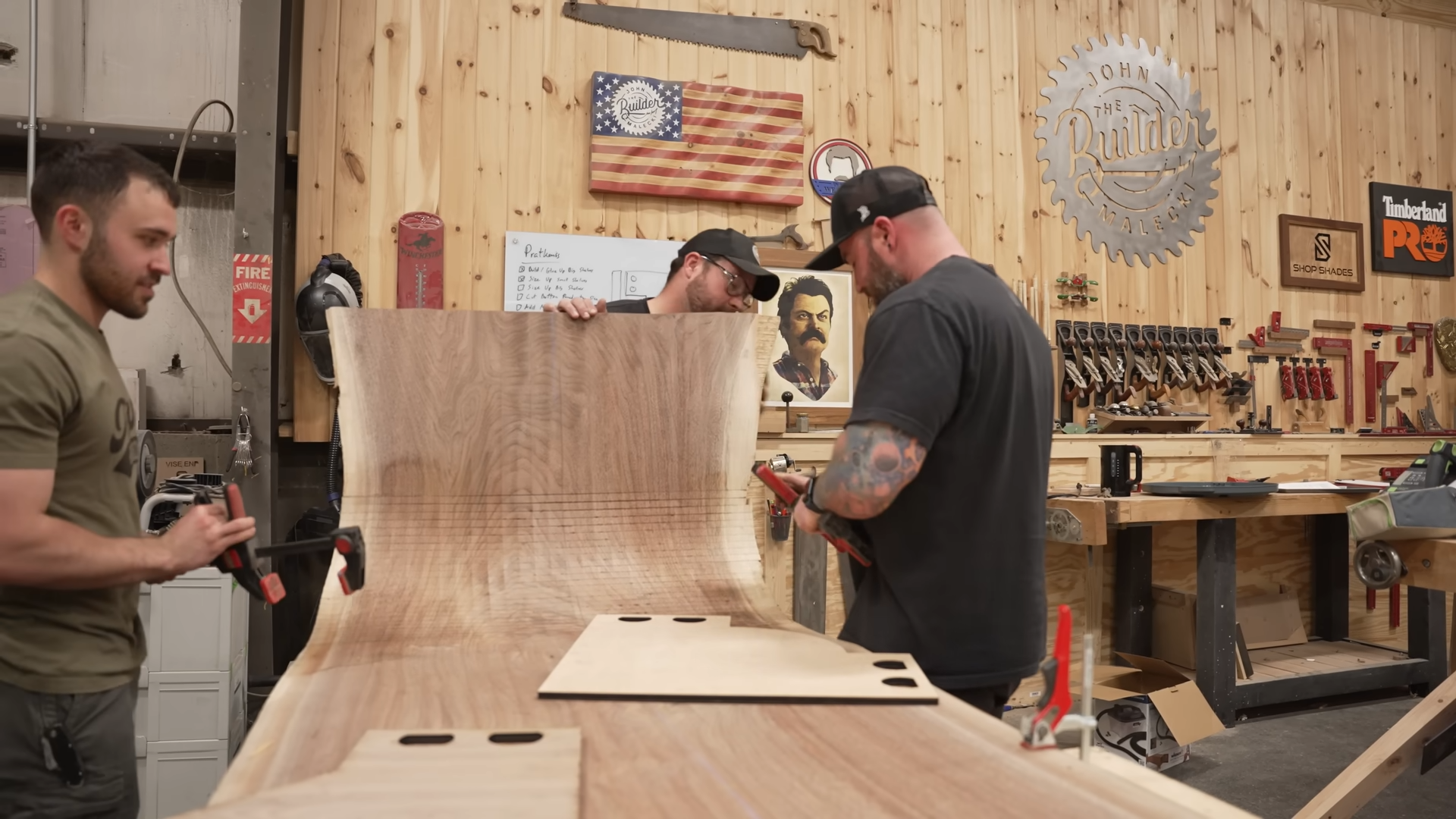 Steam bending a 14-foot slab - what could possibly go wrong?