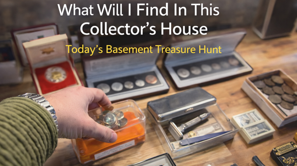 What will I find in this collector’s house? Today’s basement treasure hunt