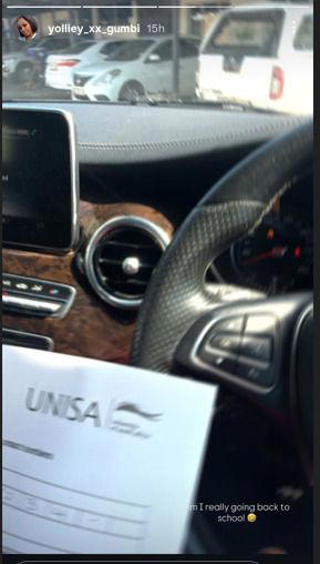 Is Yolanda Gumbi planning to study at Unisa?