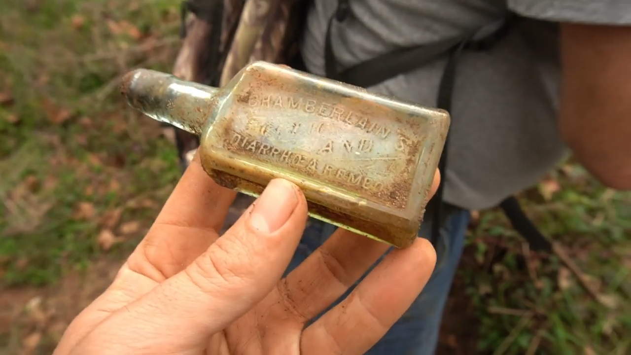 We found a gun and hundreds of bottles buried for over 100 years