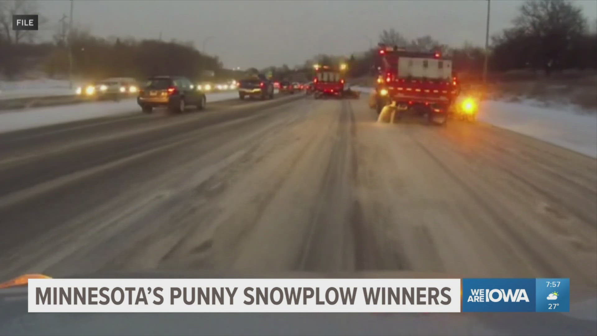 Check out some of these punny names for snow plows across the Midwest
