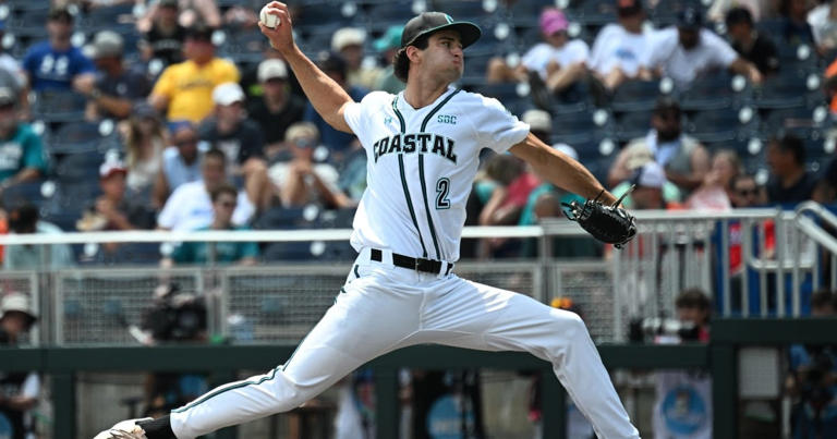 Cameron Flukey injury update: Coastal Carolina ace, top draft prospect ...
