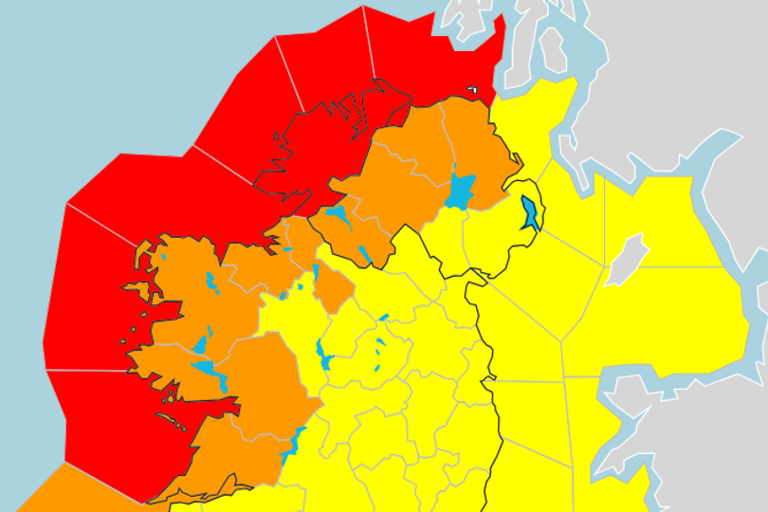 Met Eireann to replace weather warnings in huge 2026 shake up
