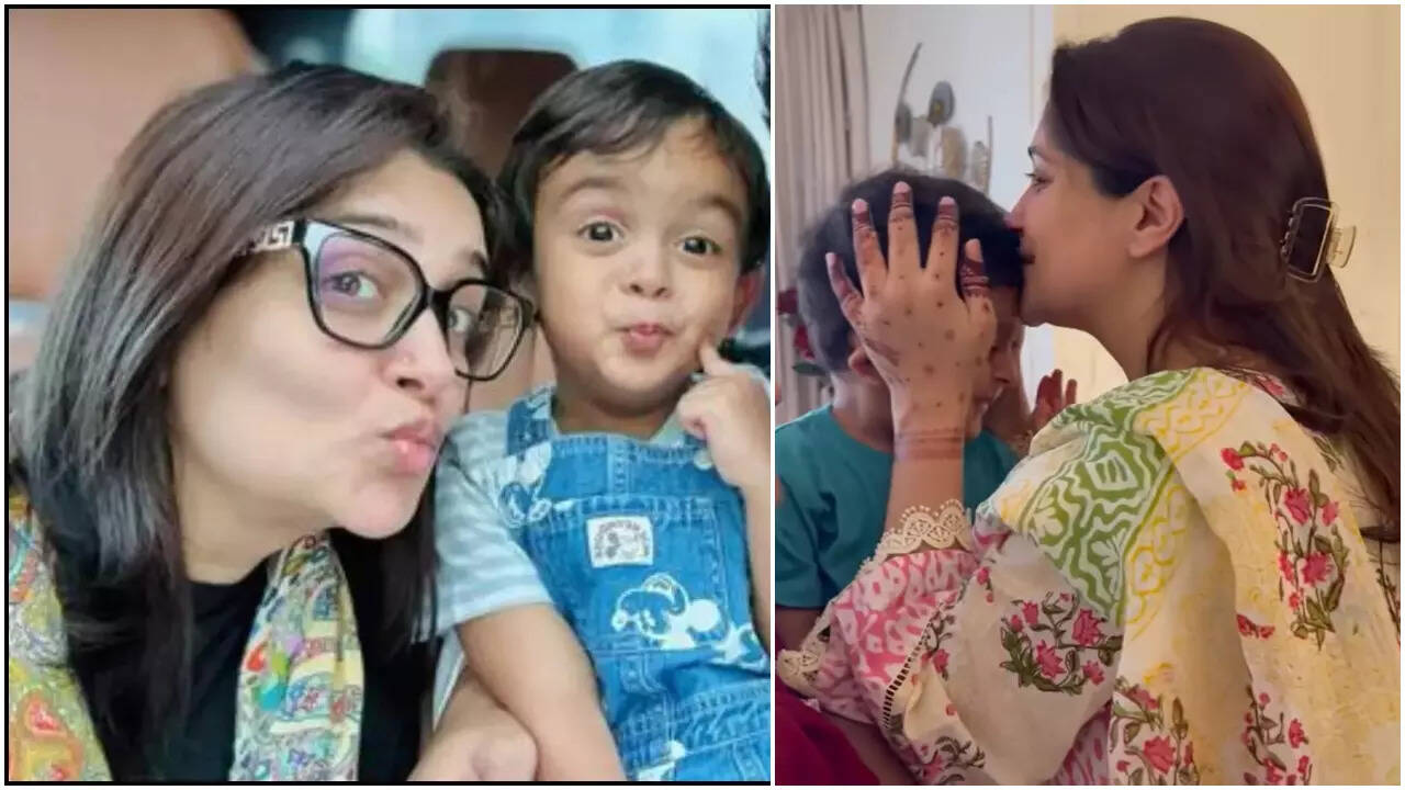 Dipika Kakar gets emotional as she says goodbye to three-year-old son ...