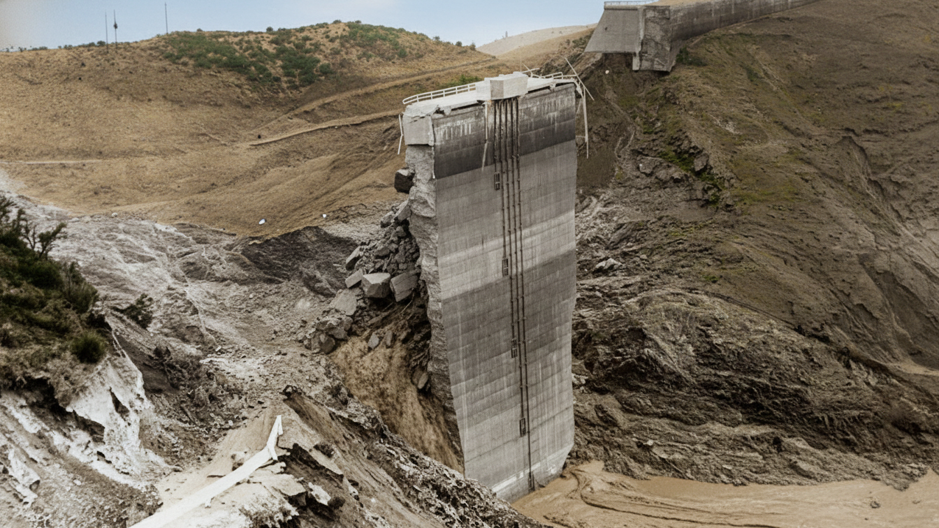 Dam collapsed without warning and turned a canyon into a grave
