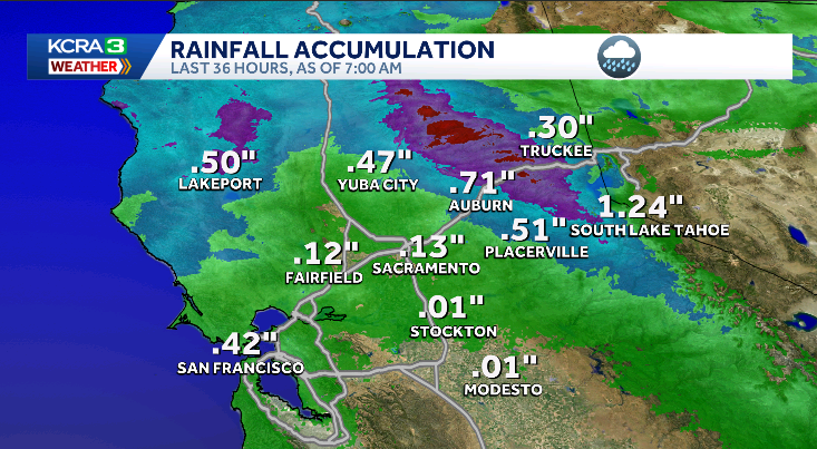Northern California rain forecast: Warm rains brought widespread ...