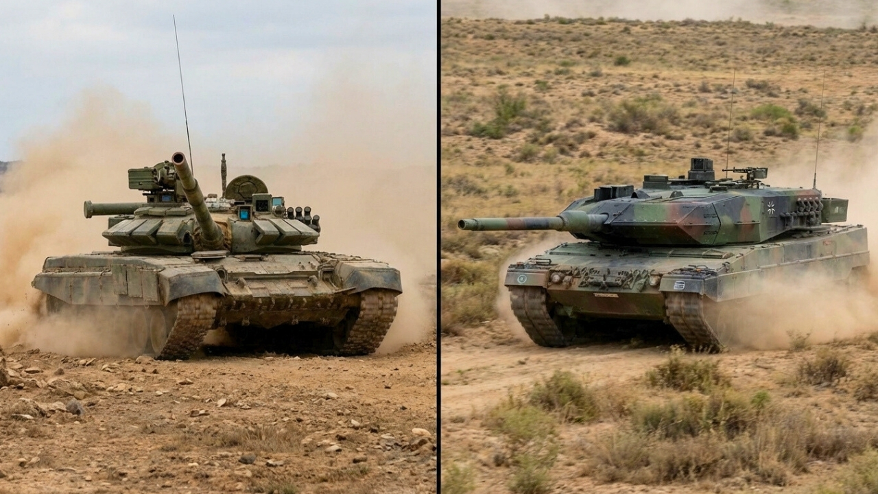 T-80 and Leopard 2 development paths across generations of armored warfare