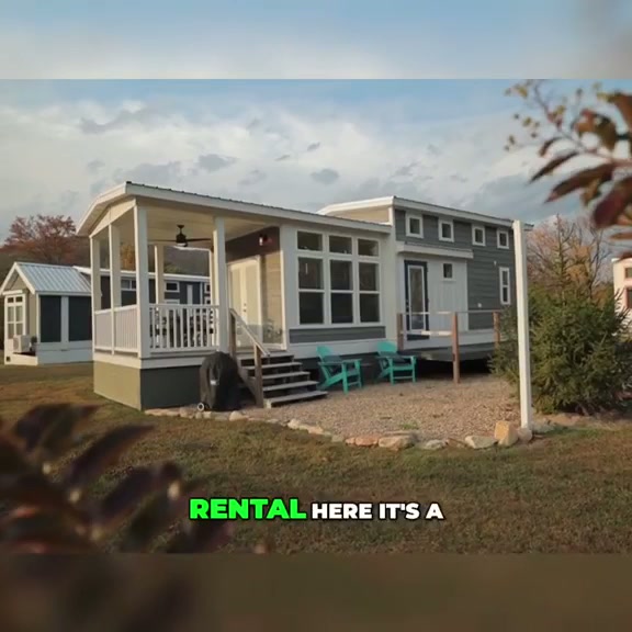 This 399 sqft home has a surprising layout!