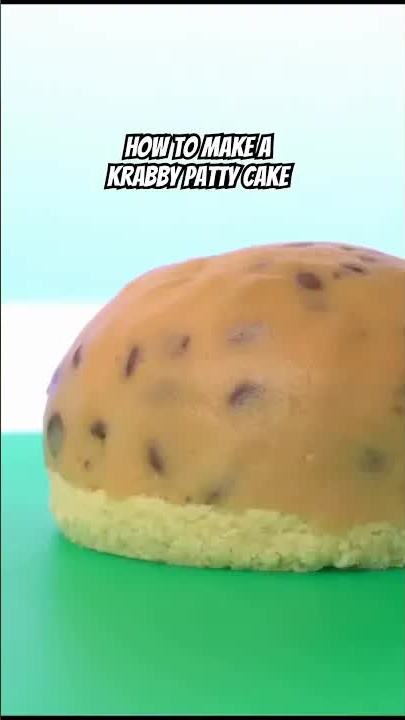 I made a realistic Krabby Patty cake with candy!