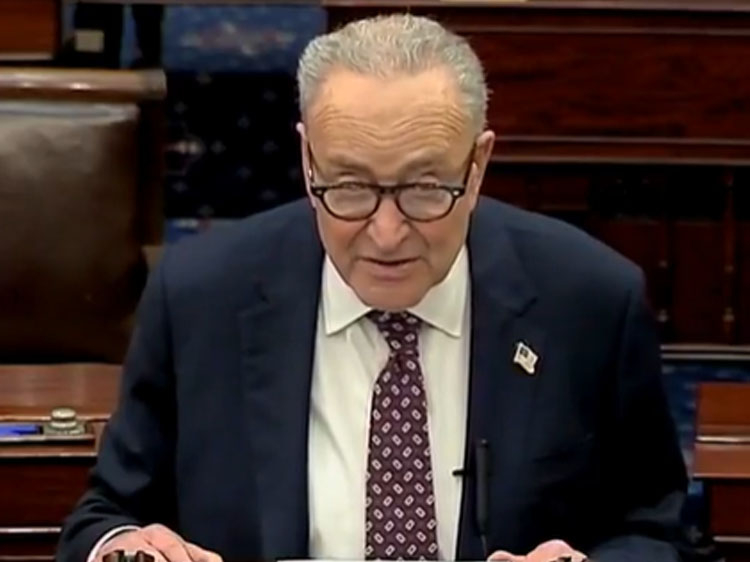 Schumer: Trump patted himself on the back so much, I thought he'd fall ...