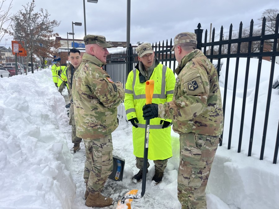 RI National Guard deployed for snow removal in Providence