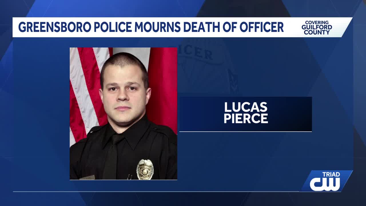 Greensboro police mourn death of Officer Lucas Pierce after medical ...