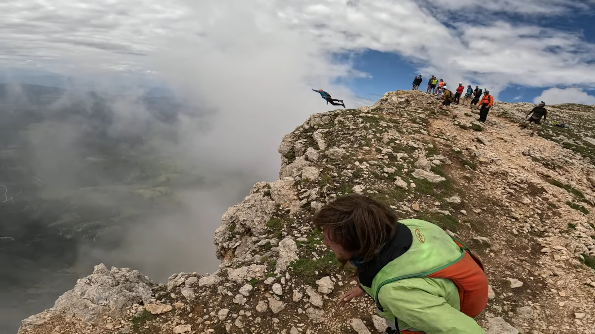 People just started jumping off this cliff - and no one could stop them