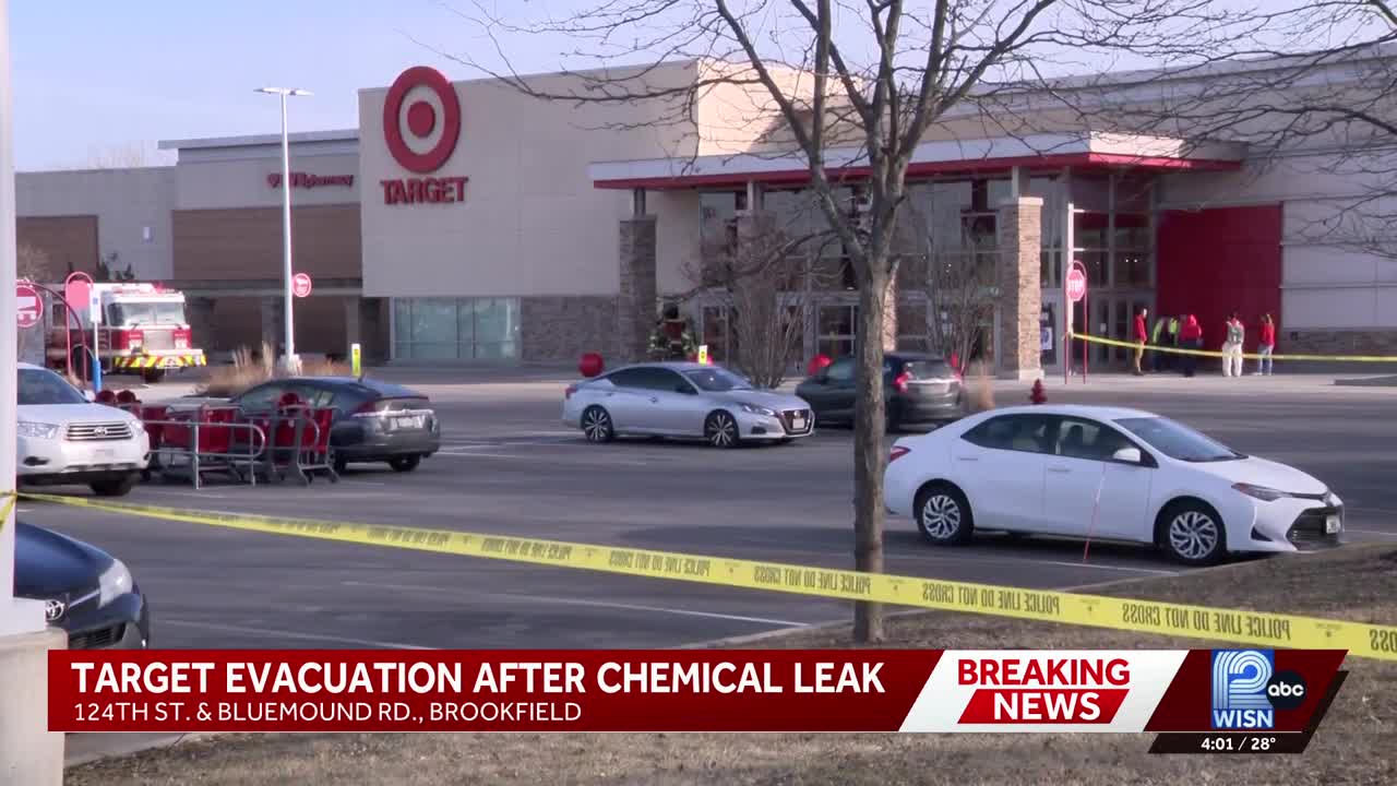 Brookfield Target store evacuated after freezer chemical leak