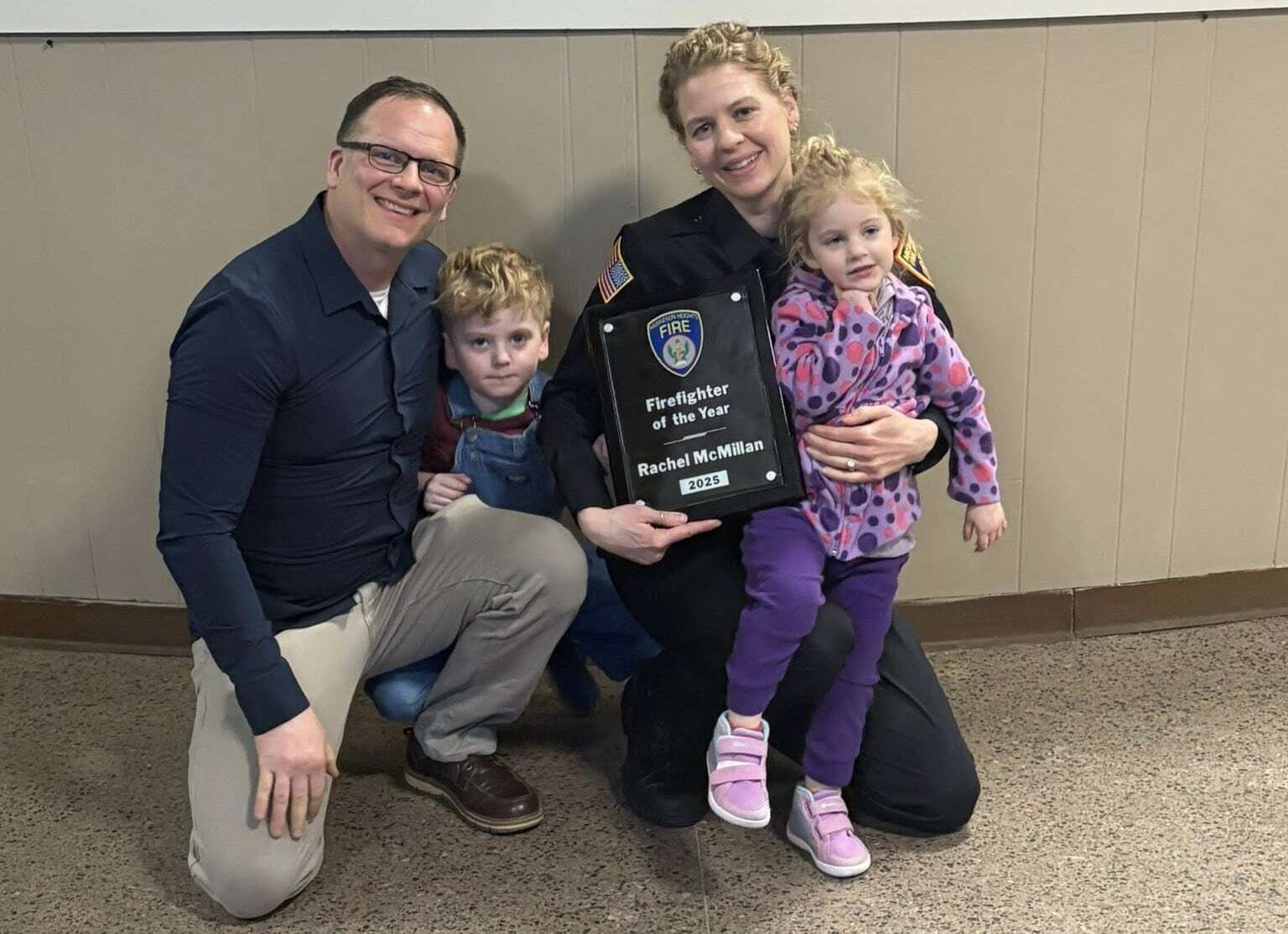 Rachel McMillan named Muskegon Heights firefighter of the year