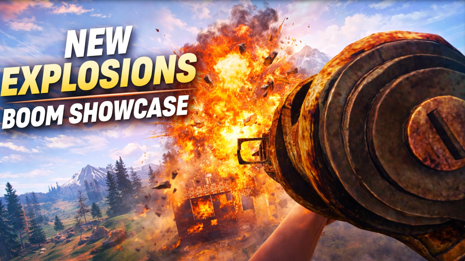 Explosion showcase in Rust new effects and gameplay