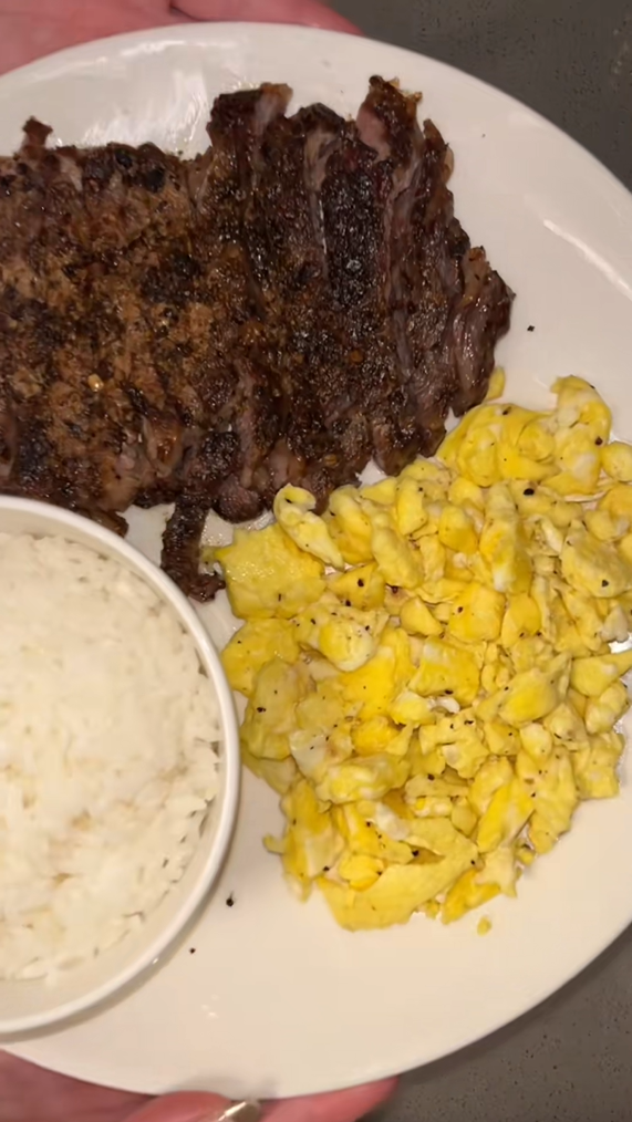 Steak and eggs breakfast any time of day