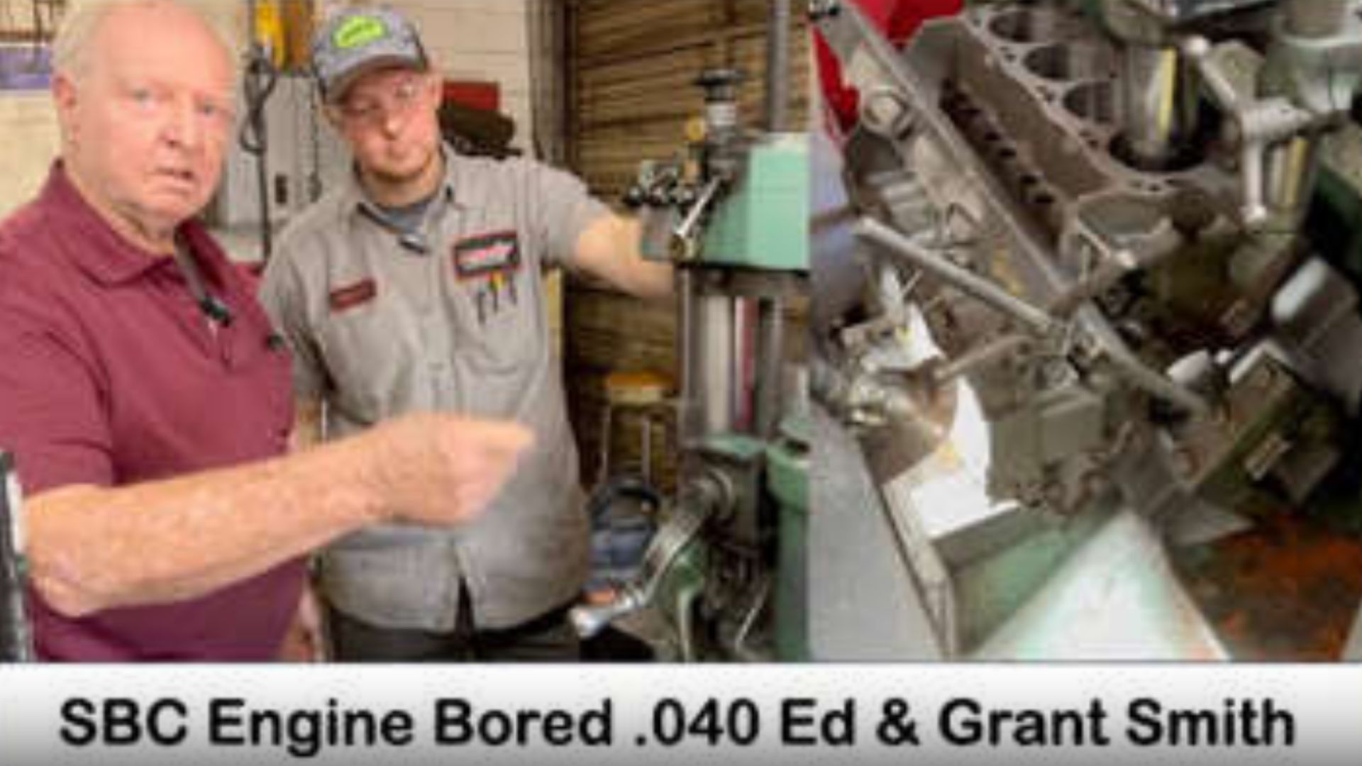 How to bore a Chevy small block V8 engine with Grant and Ed Smith