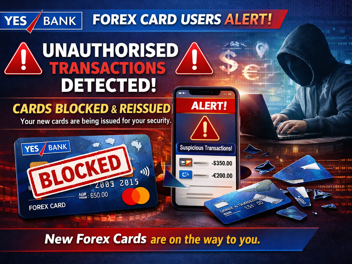 YES Bank forex card users alert! Unauthorised transactions detected ...