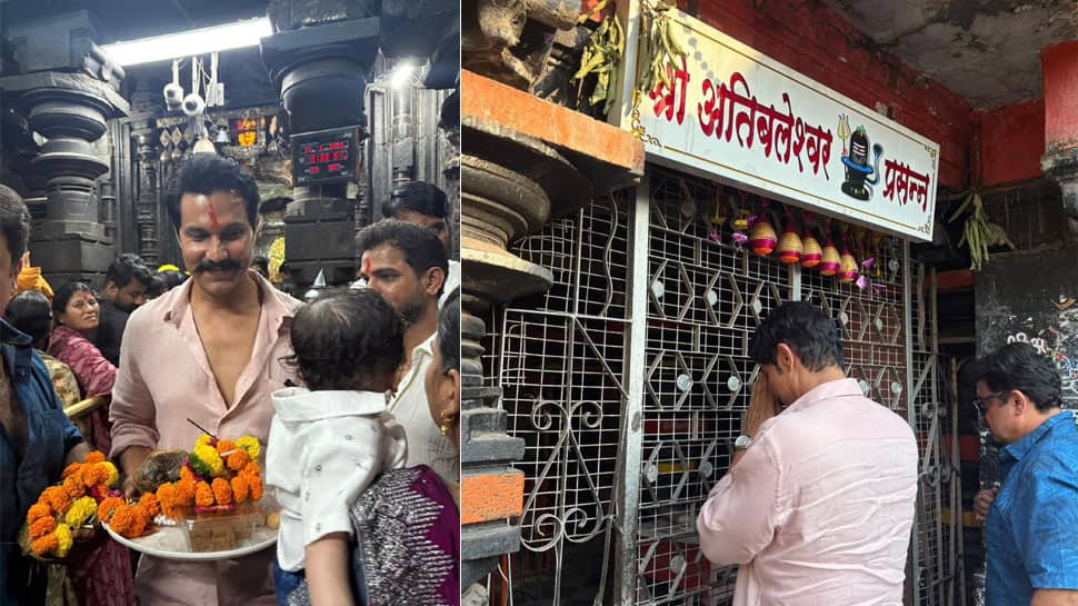 Father-to-be Randeep Hooda visits Mahalaxmi Temple in Kolhapur, smiles ...