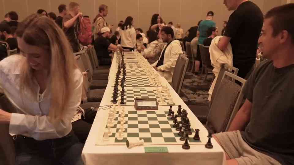 He said “I can’t beat you” then sat down anyway