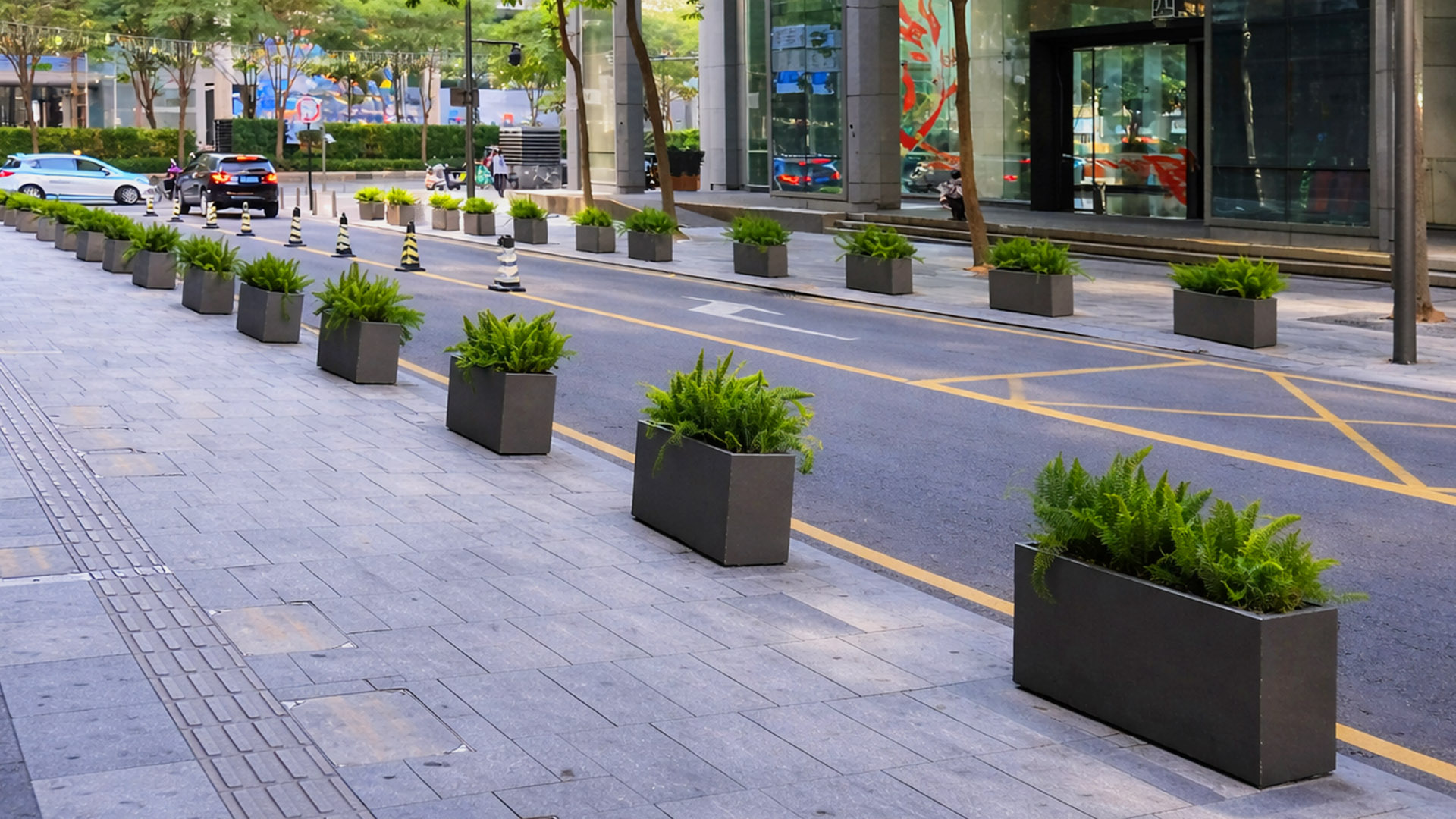 Así es una calle moderna y bien diseñada en China