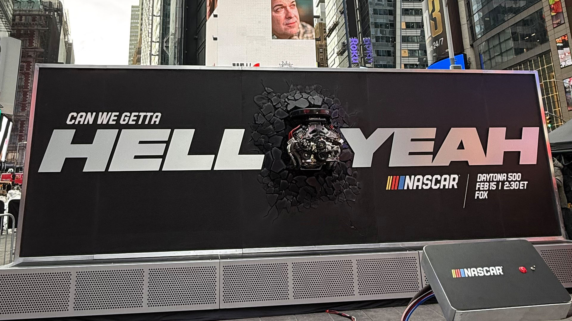 NASCAR creates world's loudest billboard in Times Square to promote ...
