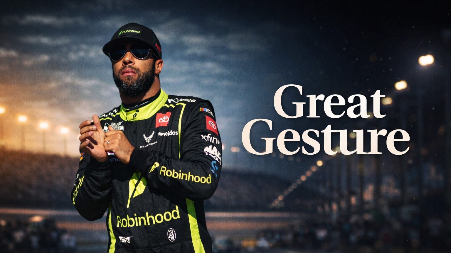 Bubba Wallace steps up for struggling NASCAR driver and fans show respect