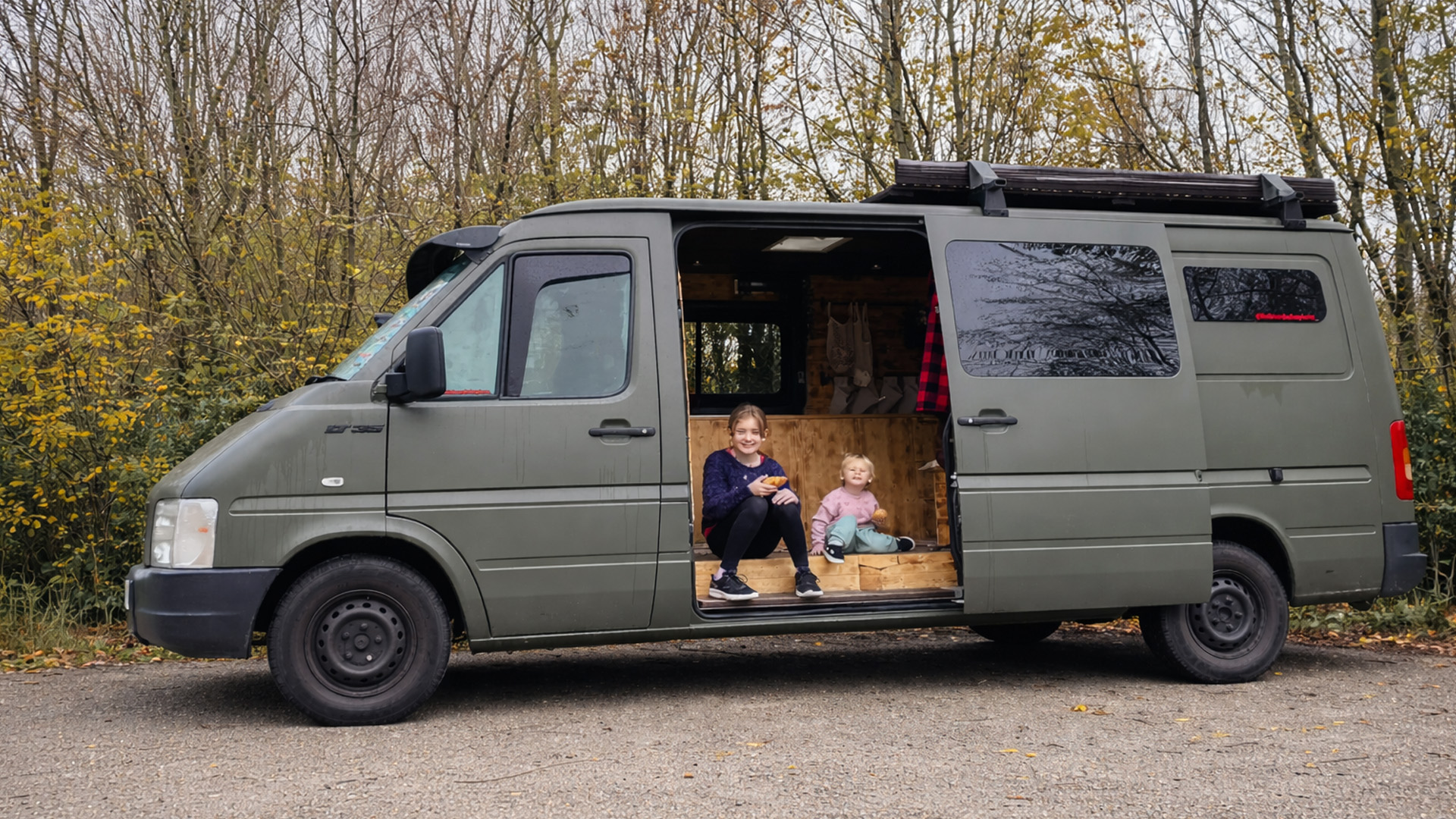 Creative camper built on a modest budget