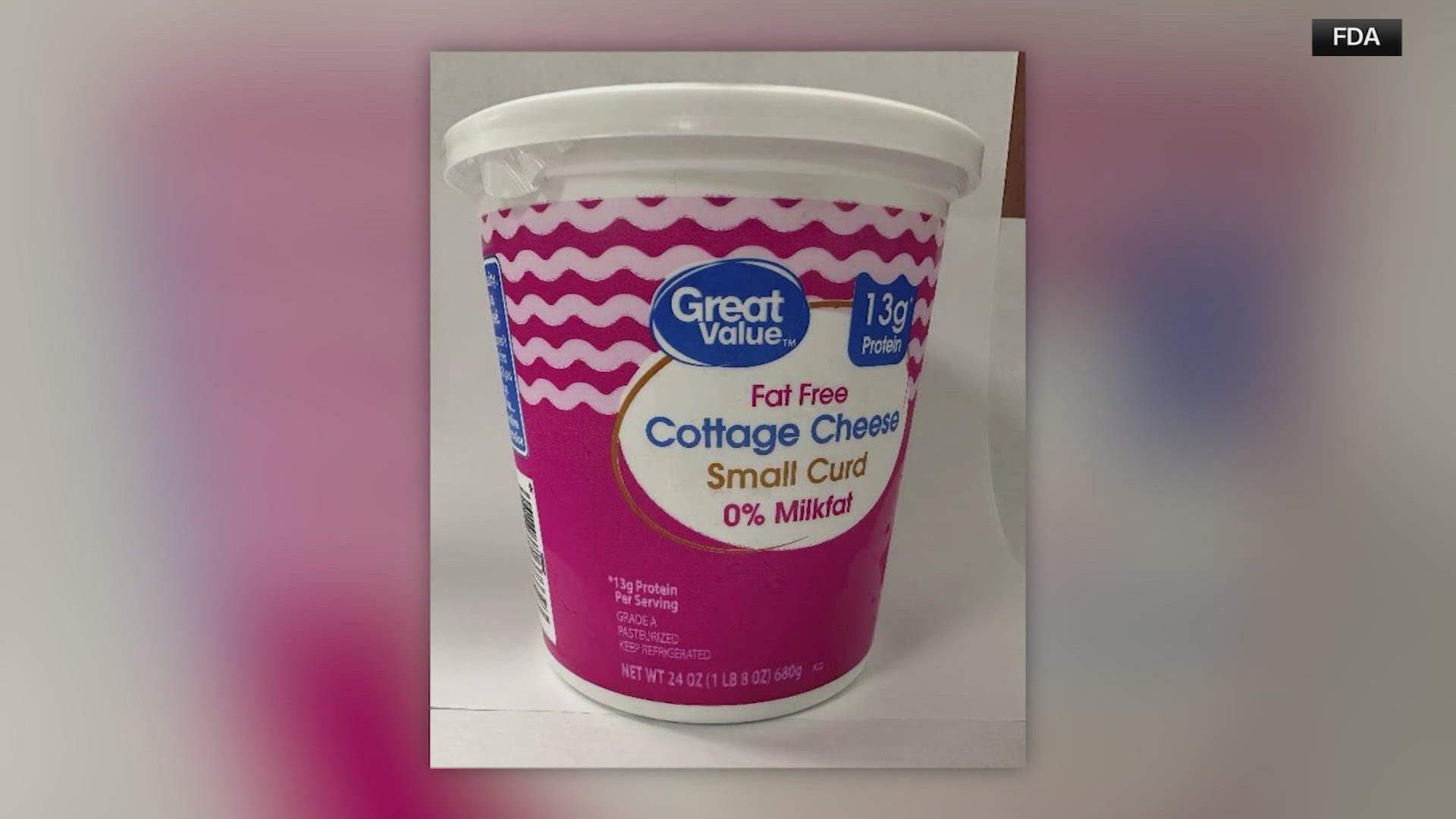 Three types of cottage cheese sold at Walmart are recalled