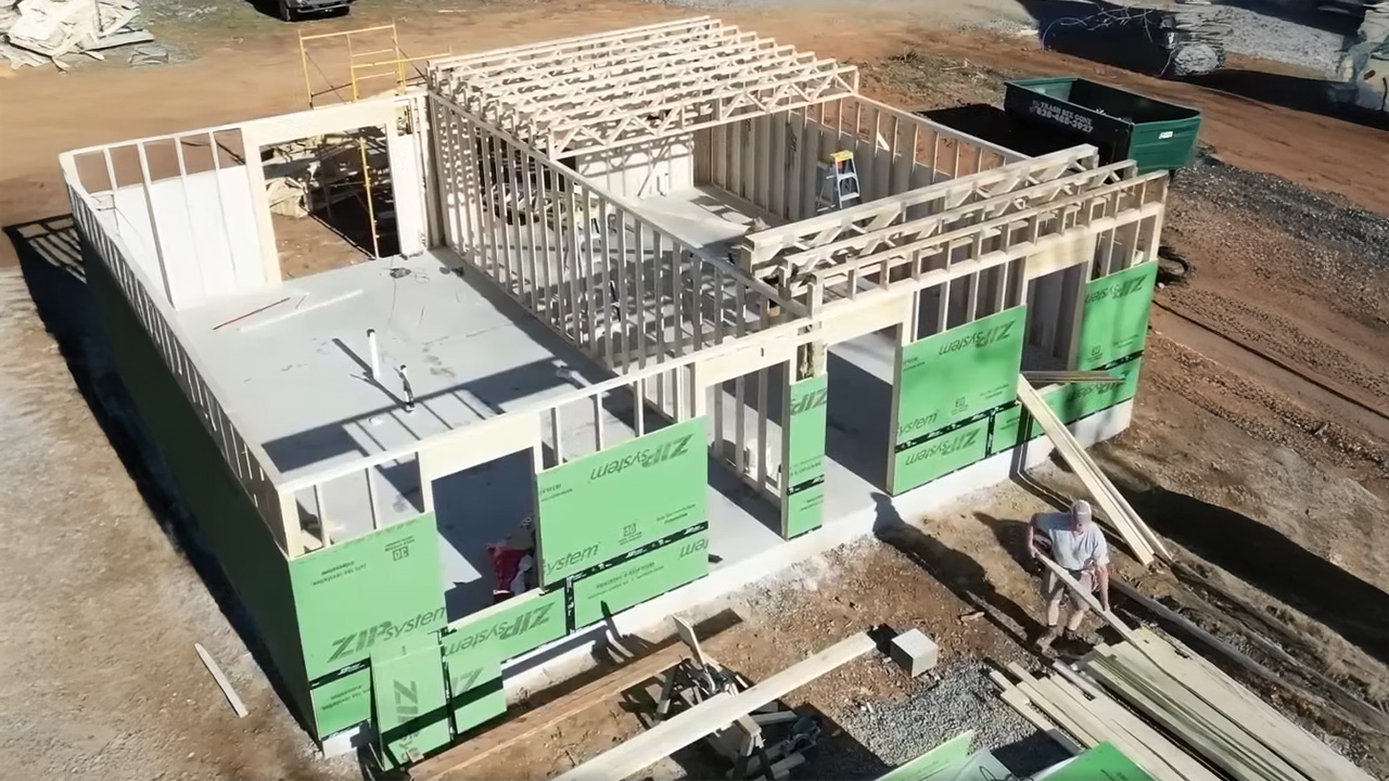 How house walls are built