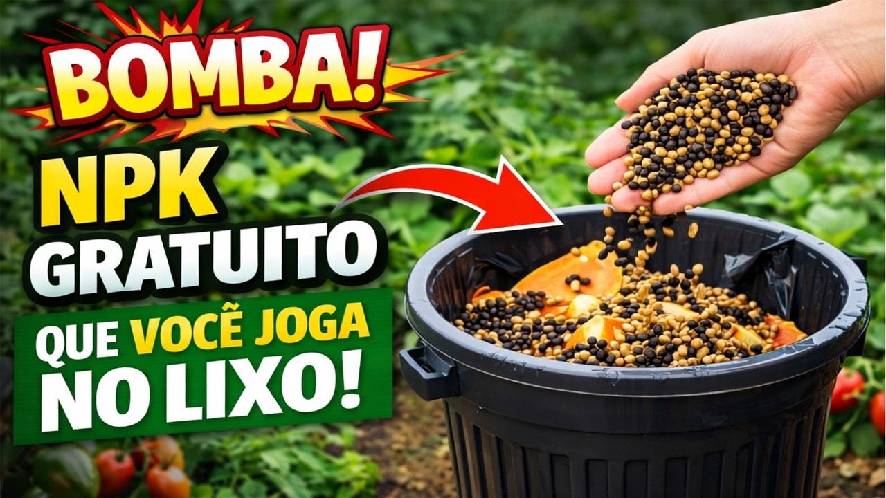 Bomba Adubo NPK Gratuito Que Todos Jogam No Lixo Dica Simples Para Plantas