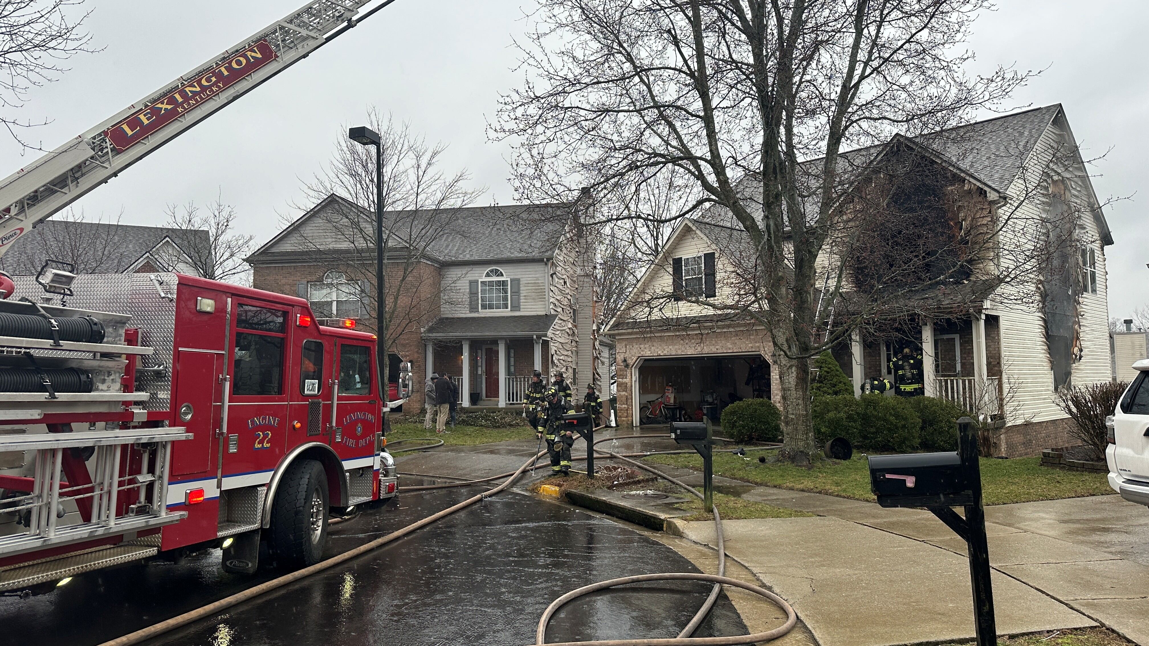 Three displaced after Lexington house fire
