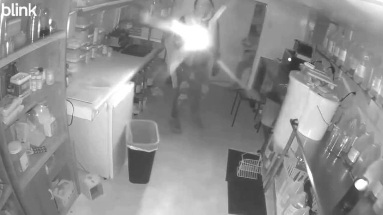 Two intruders break into Loranger Snoball stand, caught on camera