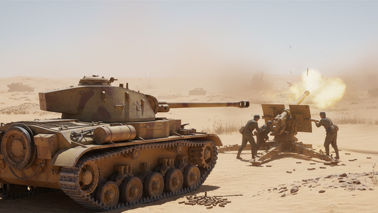 When Rommel’s 88 broke the Matilda’s armor in the desert