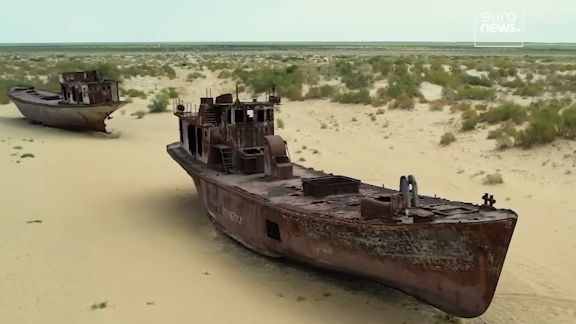 68,000 square kilometers of water turned into desert