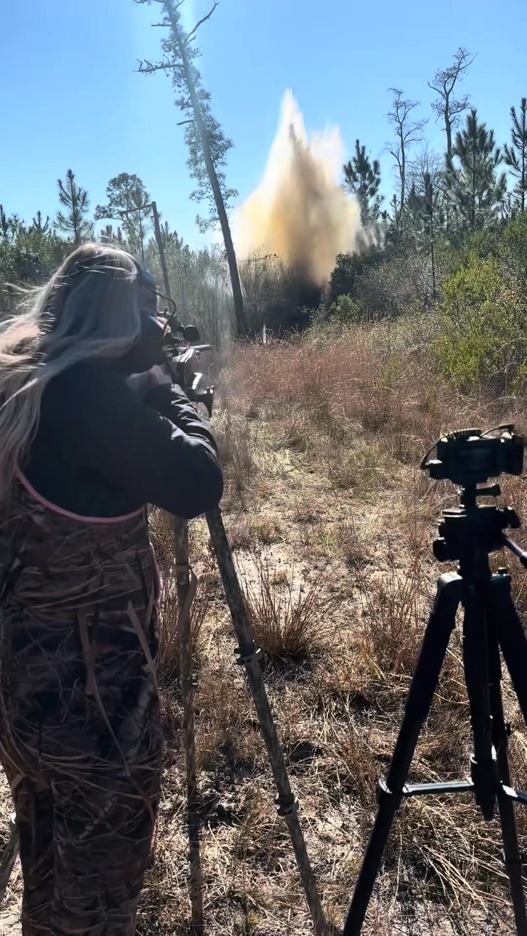 Blowing up a beaver dam!