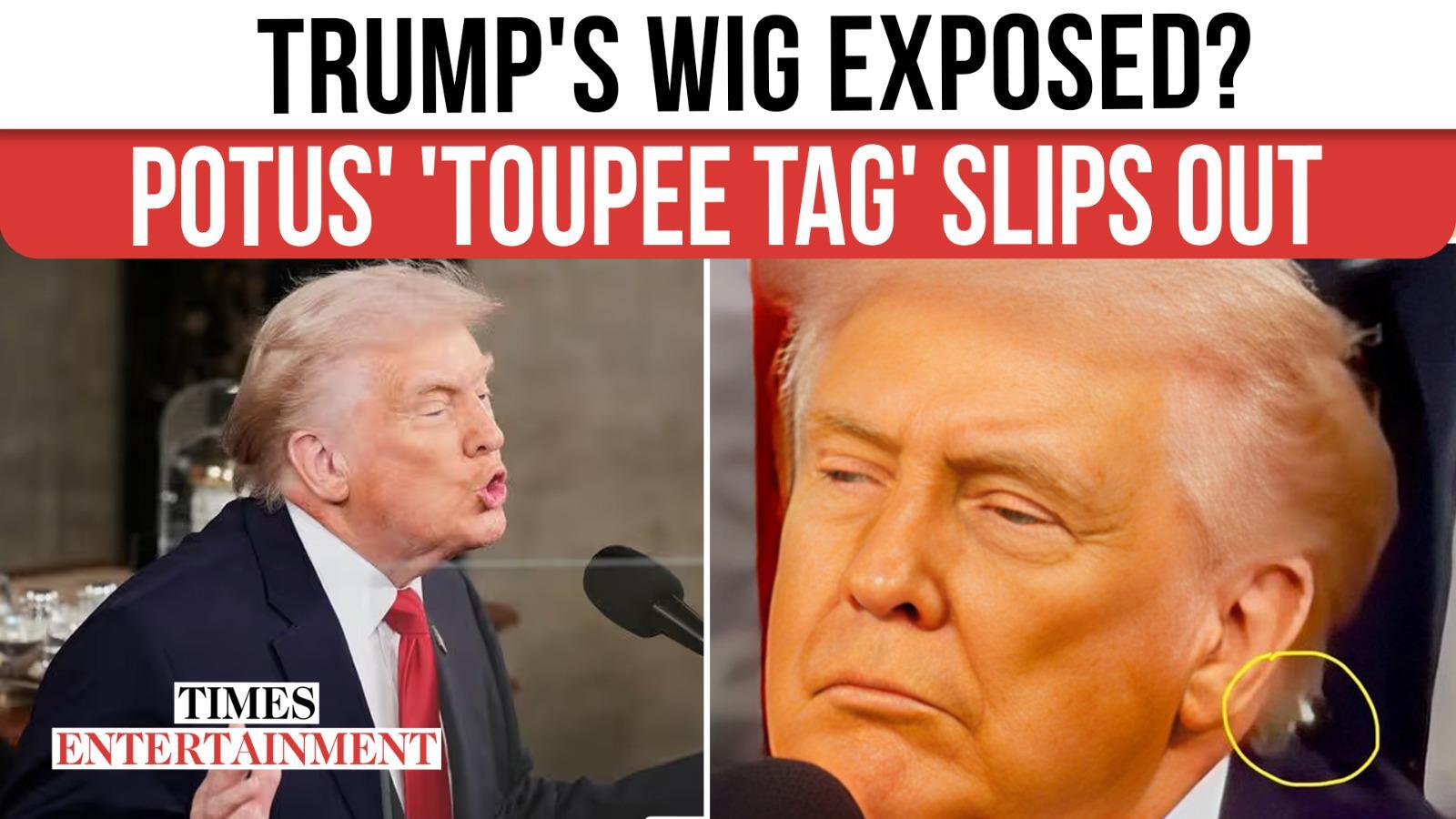Trump's 'wig tag' slipped out? POTUS' hair scandal returns after ...